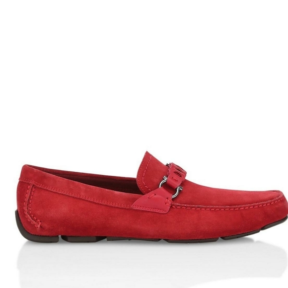 Salvatore Ferragamo | Shoes | Salvatorre Ferragamo Stuart Red Suede ...